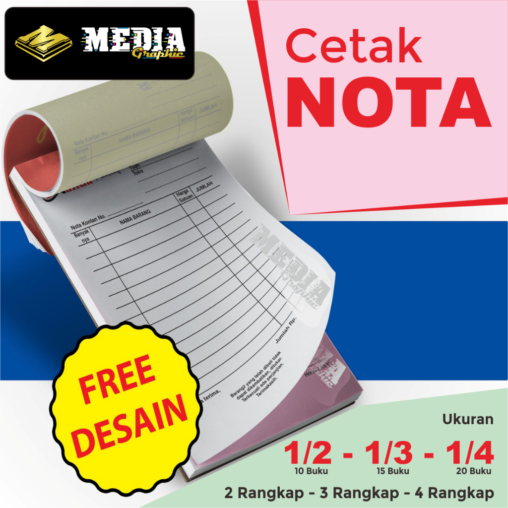 Jual Cetak Nota / Cetak Bon / Cetak Kop Surat / Percetakan | Shopee ...