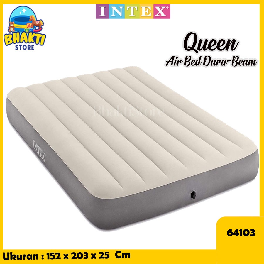 Jual Intex 64103 Kasur Angin queen Dura Beam [152 x 203 x 25 Cm ...