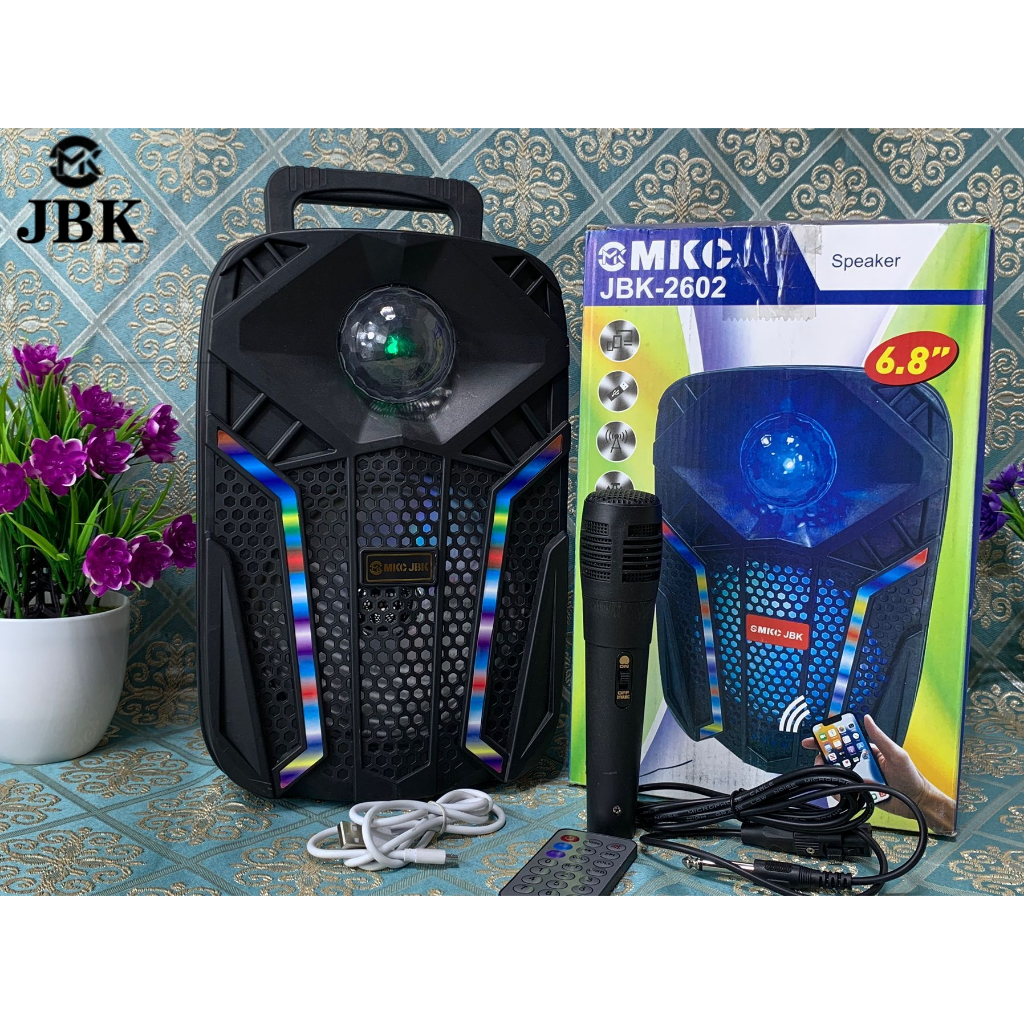 Jual Speaker Bluetooth KMS 6.5 Inch KMC JBK-2602 Plus Mic Karaoke & Remote | Shopee Indonesia