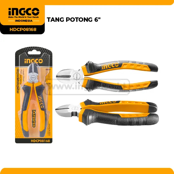 Jual Tang Potong 6" Inch INGCO HDCP08168 Diagonal Cutting Pliers 160mm ...