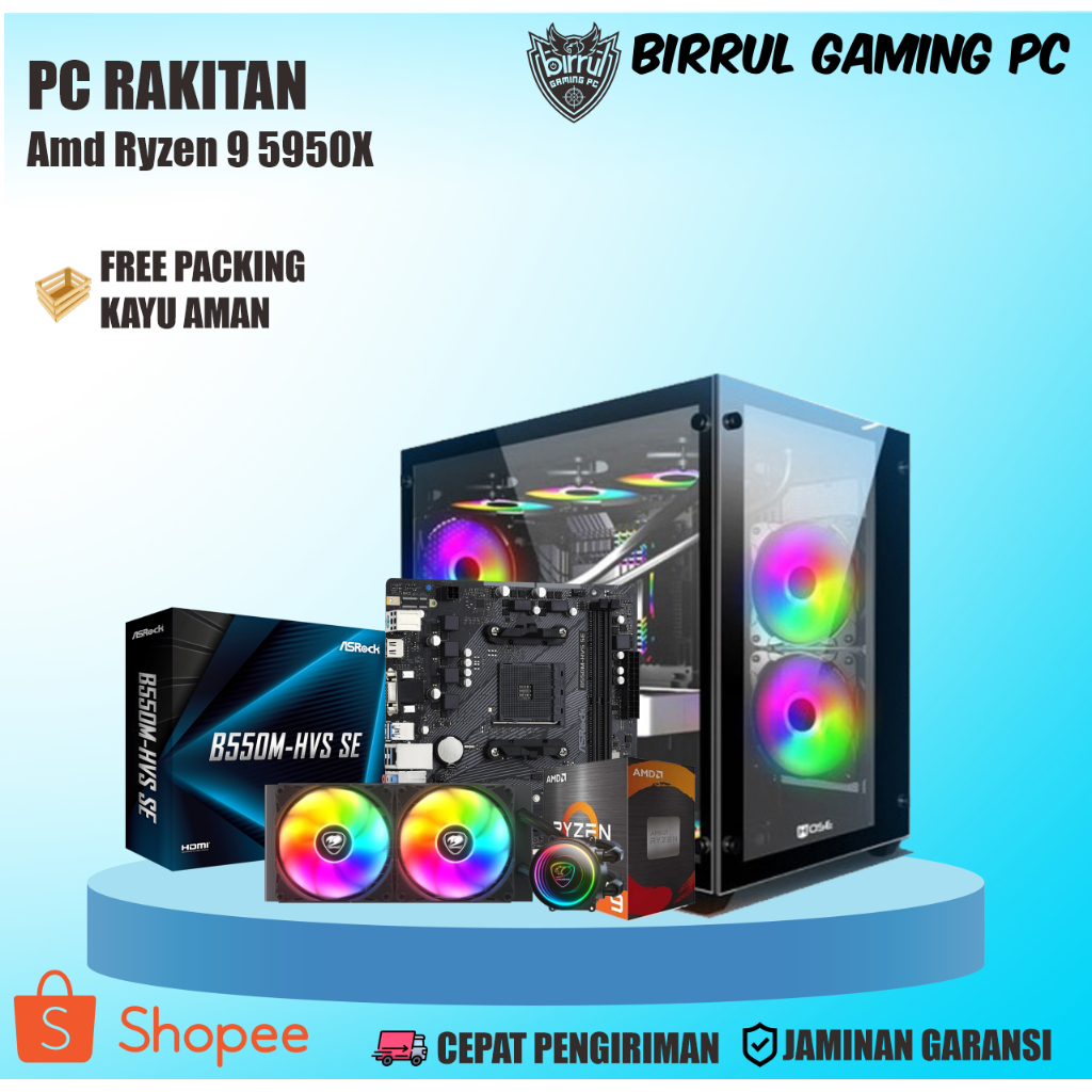 Jual PC GAMING RYZEN 9 5950X I 16GB I 256GB I 1TB I RTX 4070ti 12Gb ...