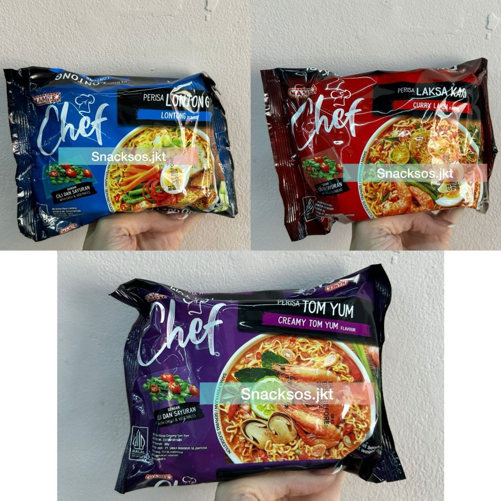 Jual MAMEE CHEF CREAMY TOM YUM / CURRY LAKSA / LONTONG MIE INSTANT ...