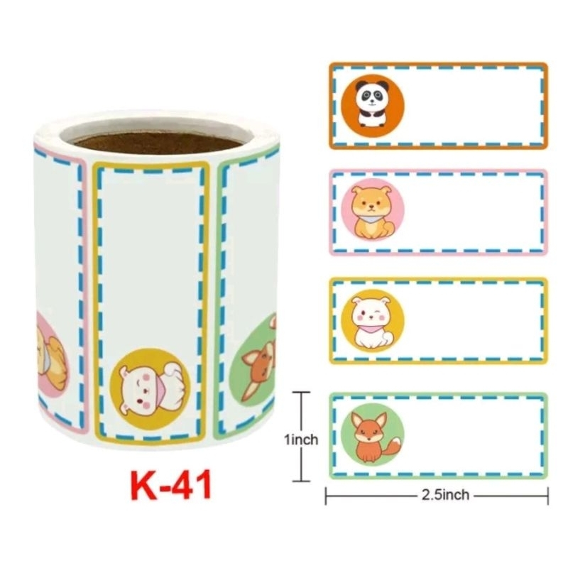 Jual Sticker Label Nama Buku Tulis Paket LUCU 55pcs | Shopee Indonesia