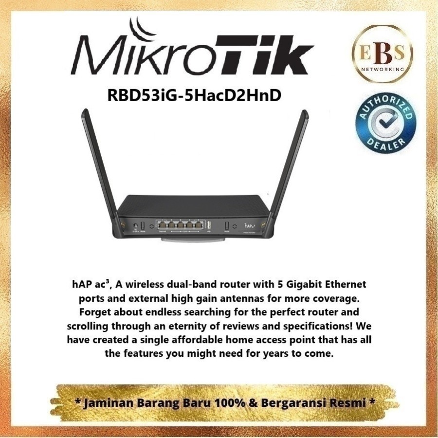 Jual Mikrotik Router Wireless RBD53iG-5HacD2HnD - hAP ac3 RBD53iG ...