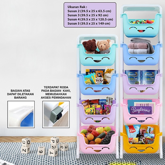 Jual RAK MAINAN ANAK RAK RODA RAK DAPUR / RAK KAMAR MANDI / LAUNDRY RAK ...