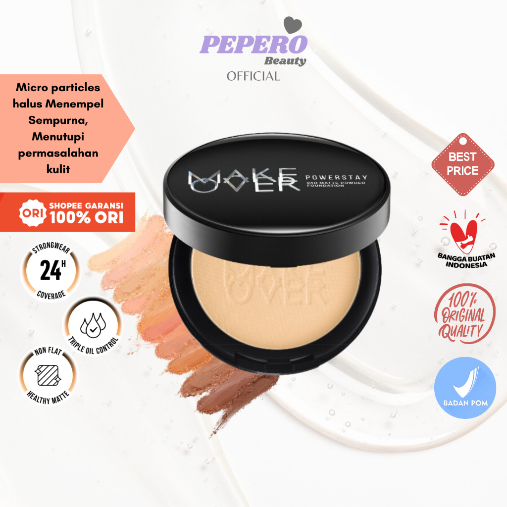 Jual MAKE OVER Powerstay 24H Matte Powder Foundation - Bedak padat ...