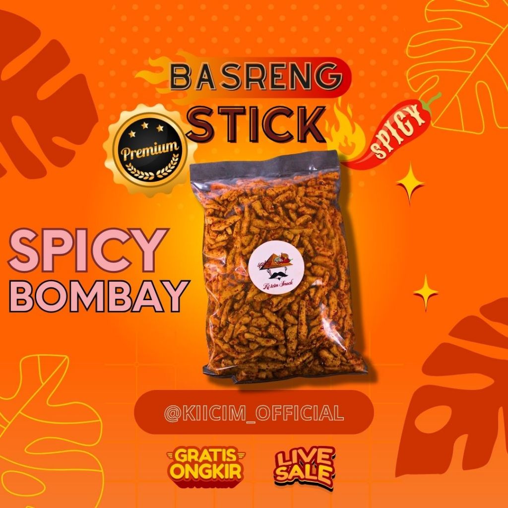Jual BASRENG STICK SPICY BOMBAY PEDAS MANIS (1KG CIKRUH) | Shopee Indonesia