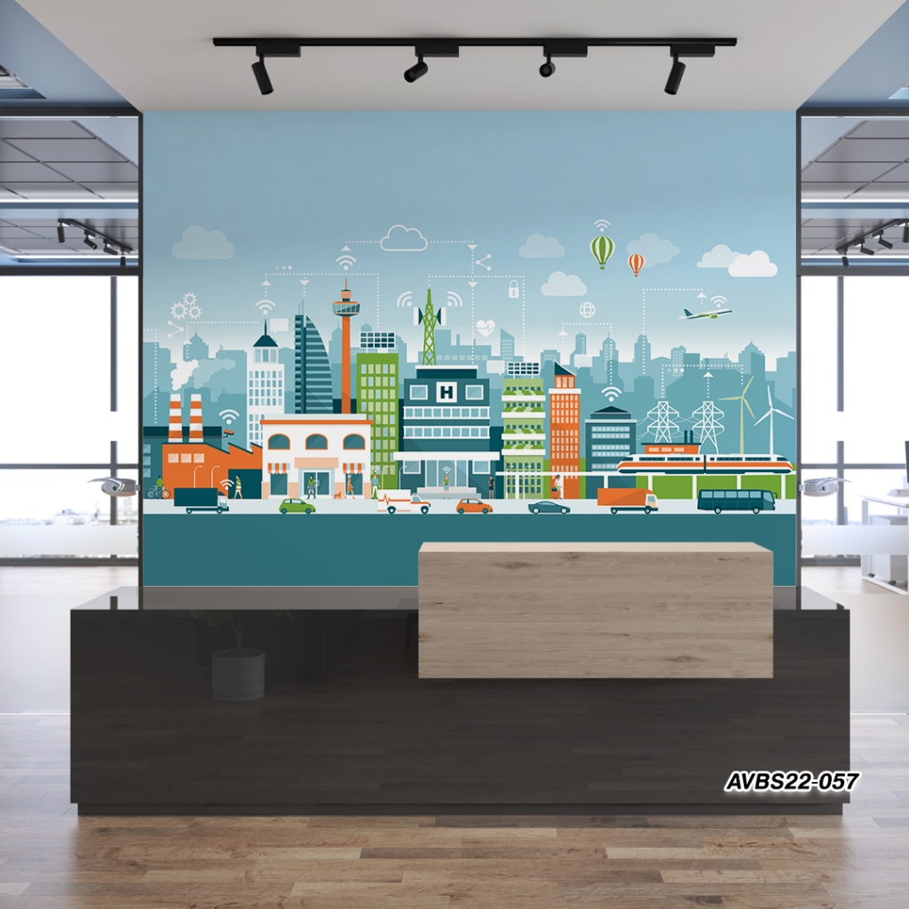 Jual Wallpaper Dinding Custom | Wallpaper Dinding Ruang Kerja ...