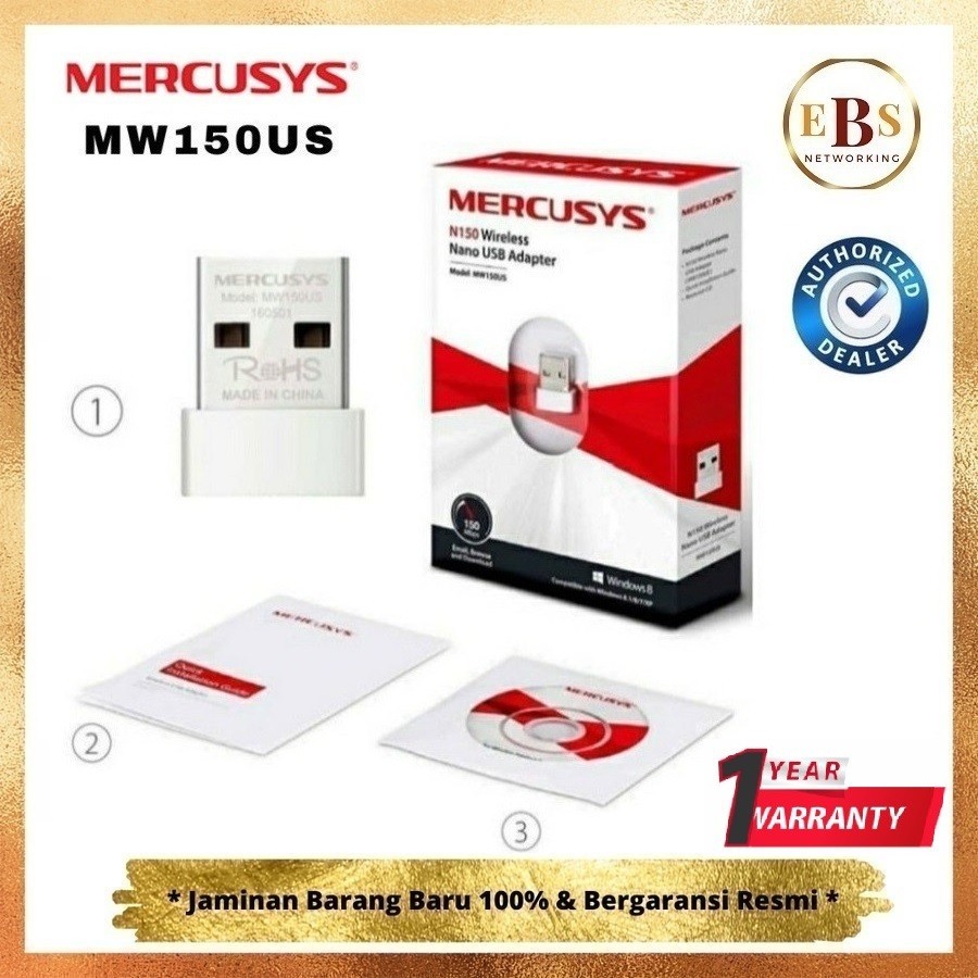 Jual Mercusys MW150US 150Mbps Nano USB Wireless Adapter | Shopee Indonesia