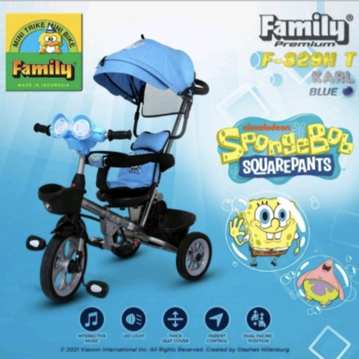 Jual FAMILY Sepeda Anak Roda Tiga Tricycle Family Karl F-329 HT ...