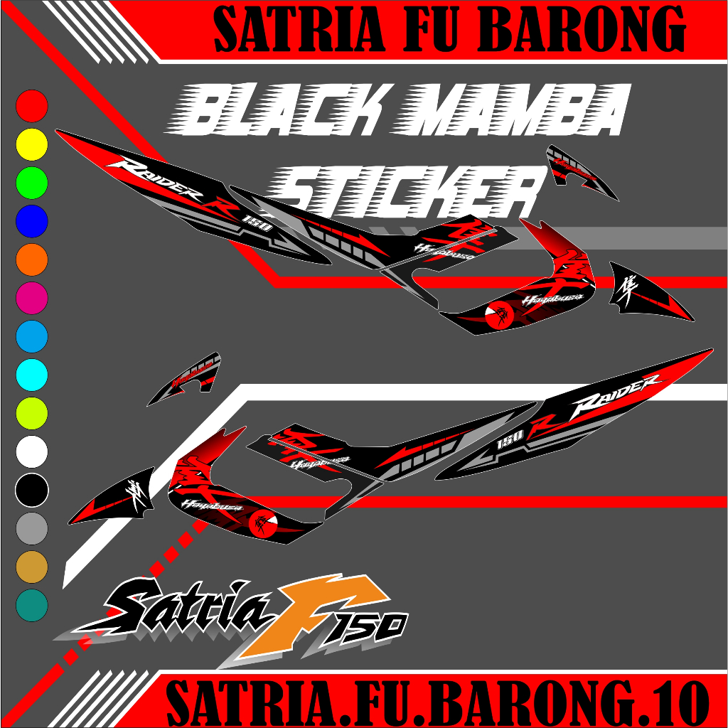 Jual STRIPING STICKER SATRIA FU BARONG STICKER LIS LIST SUZUKI SATRIA ...