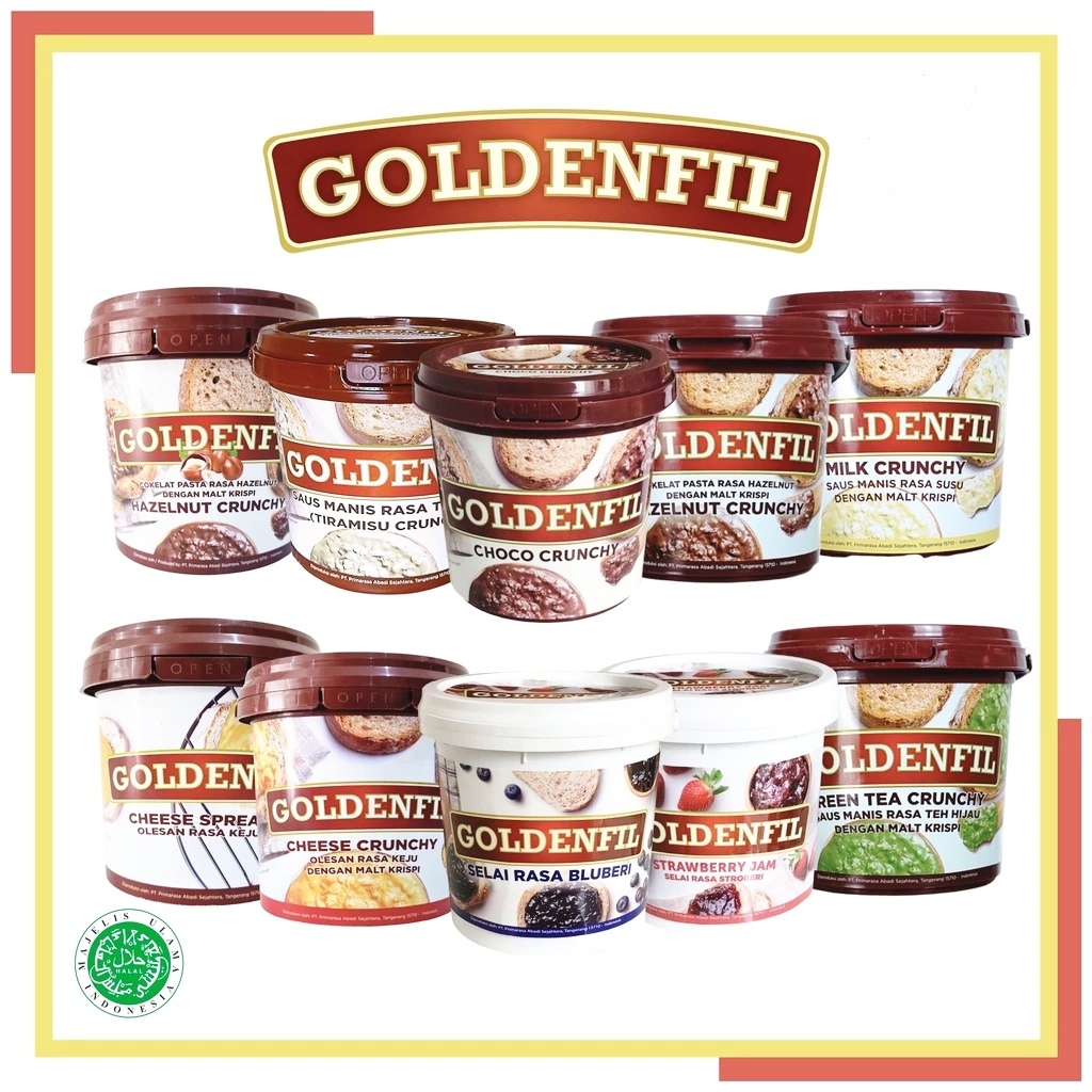 Jual Goldenfil Choco Crunchy Goldenfil Selai Roti 1kg All Varian ...
