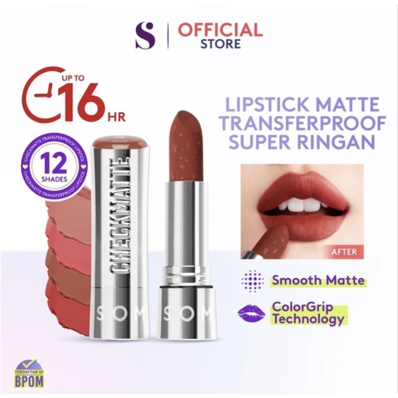 Jual DC SOMETHINC Checkmatte Transferproof Lipstick (3,8gr) | Shopee ...