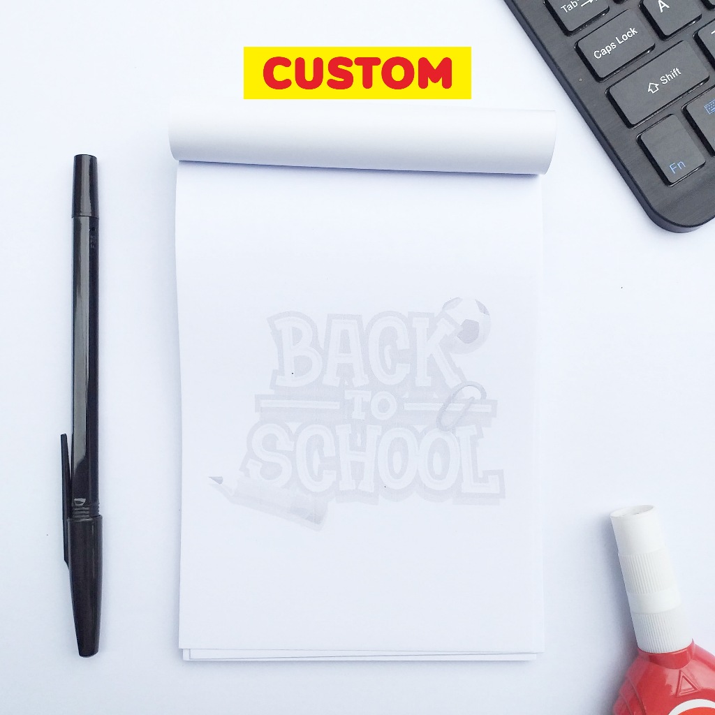Jual BLOCKNOTE UKURAN A6 BUKU CATATAN SEMINAT KIT SEKOLAH CUSTOM DESAIN ...