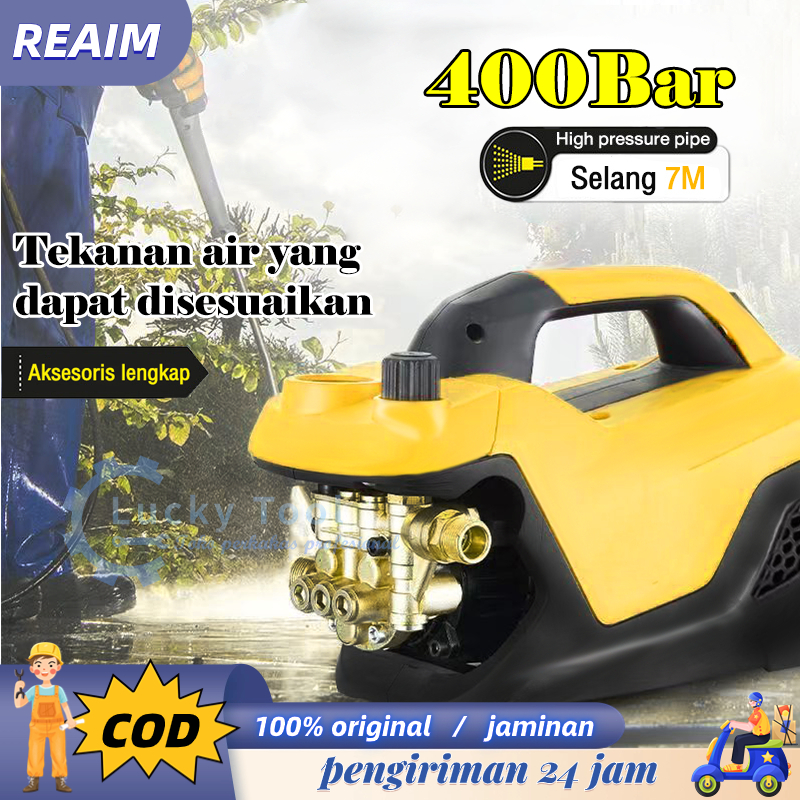 Jual Reaim Jet Cleaner 600W Alat Cuci Motor High Pressure Washer Mesin ...