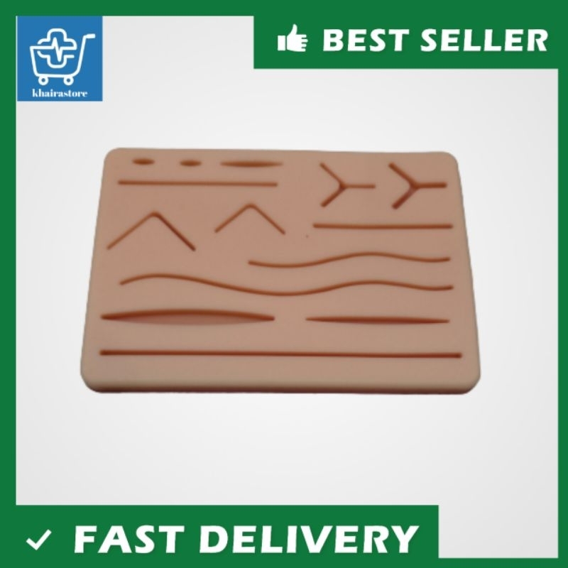 Jual Model Kulit Silikon Pad Sutura Latih Jahit Luka Medis Wound Suture ...