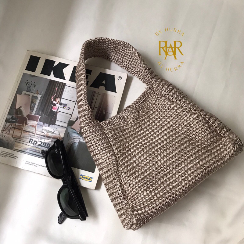 Jual B Y . H U R R A - DONNA Handbag / Tas Tangan Rajut / Tas Hampers ...
