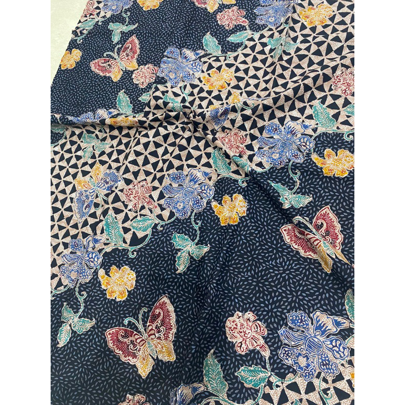 Jual CANTIK BANGETT!! KAIN BATIK KOMBINASI TULIS MOTIF LERENG KEMBANG ...