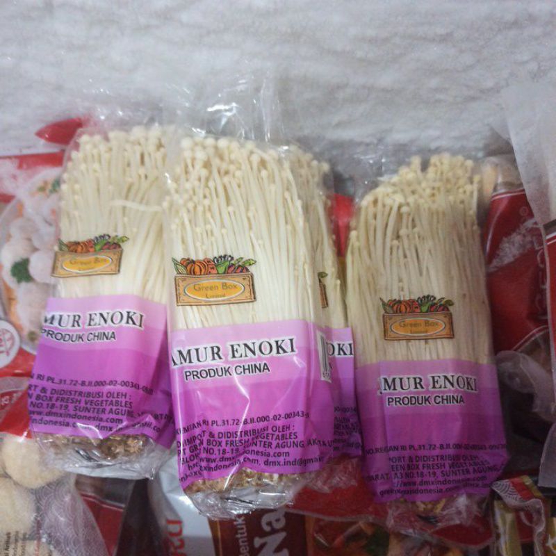 Jual jamur enoki / enoki mushroom 100g | Shopee Indonesia