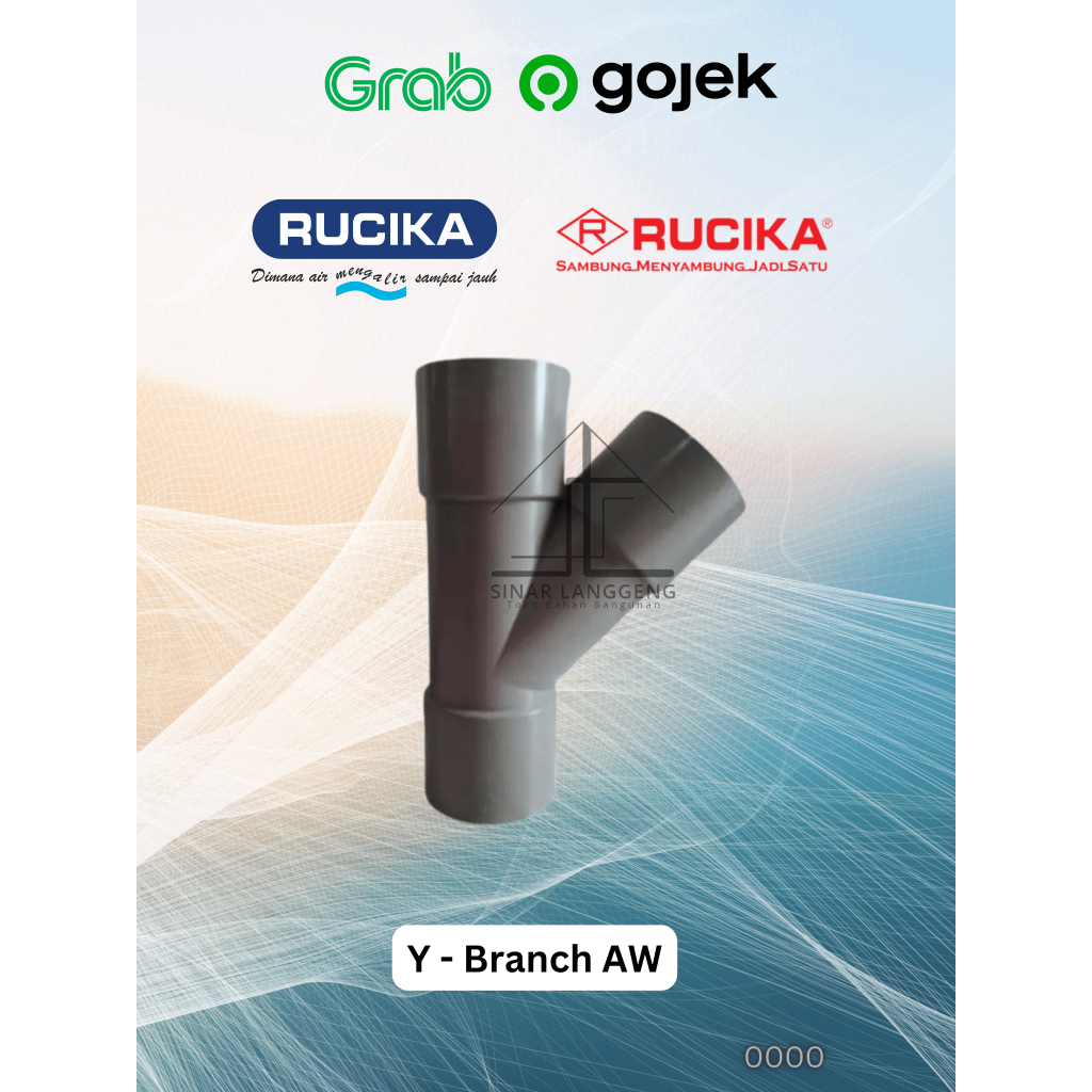 Jual Y BRANCH (AW) PVC 4X3" RUCIKA, TEE Y 45º RCK 4 X 3 INCH | Shopee Indonesia