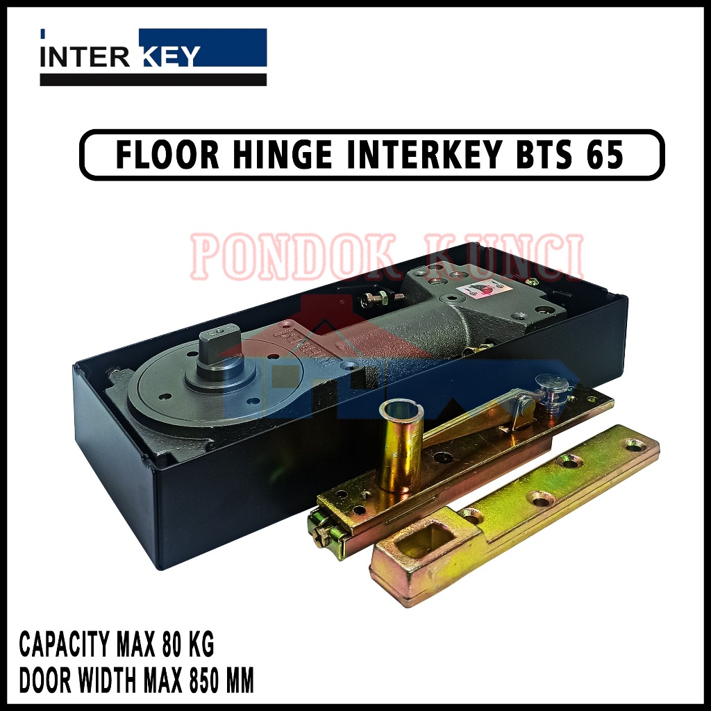 Jual Floor Hinge / Engsel lantai tanam INTERKEY BTS 65 (komplit ...