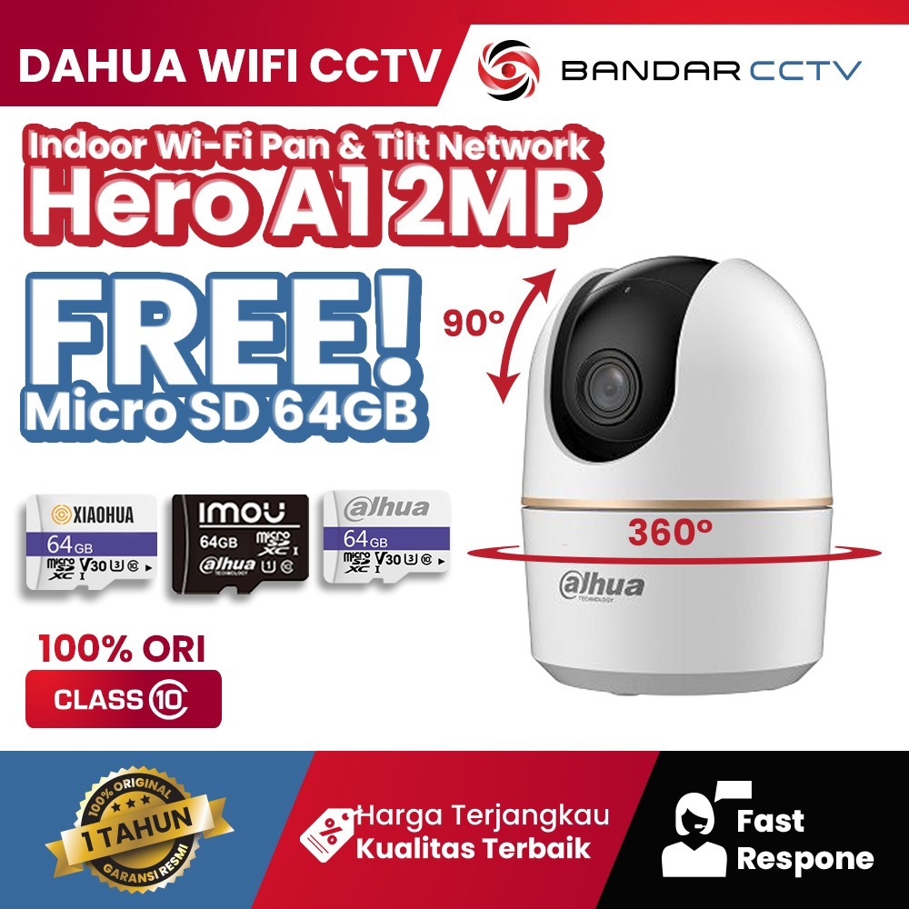 Jual Dahua Hero A1 2MP Camera Indoor WiFi Pan&Tilt Network | Shopee ...