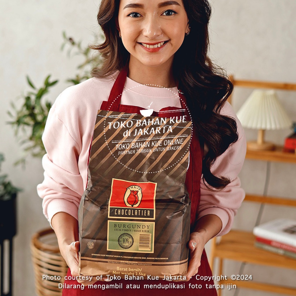 Jual Tulip Burgundy 100gr Pure Cocoa Powder Cokelat Bubuk Murni Tulip ...