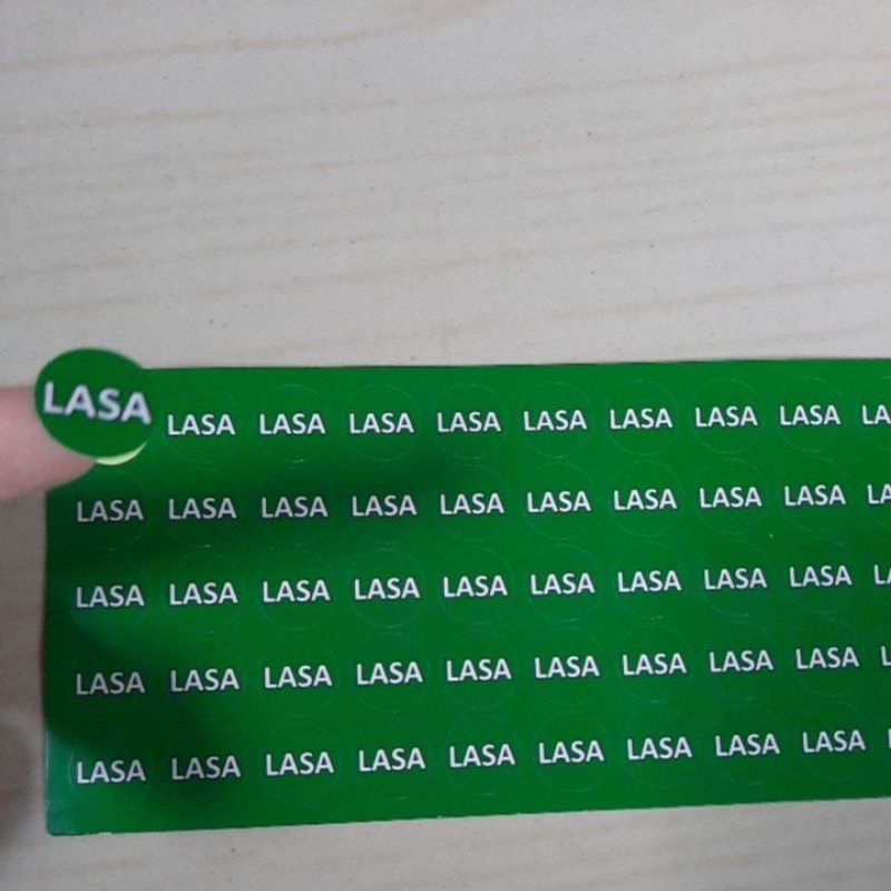 Jual stiker label lasa hijau bulat | Shopee Indonesia