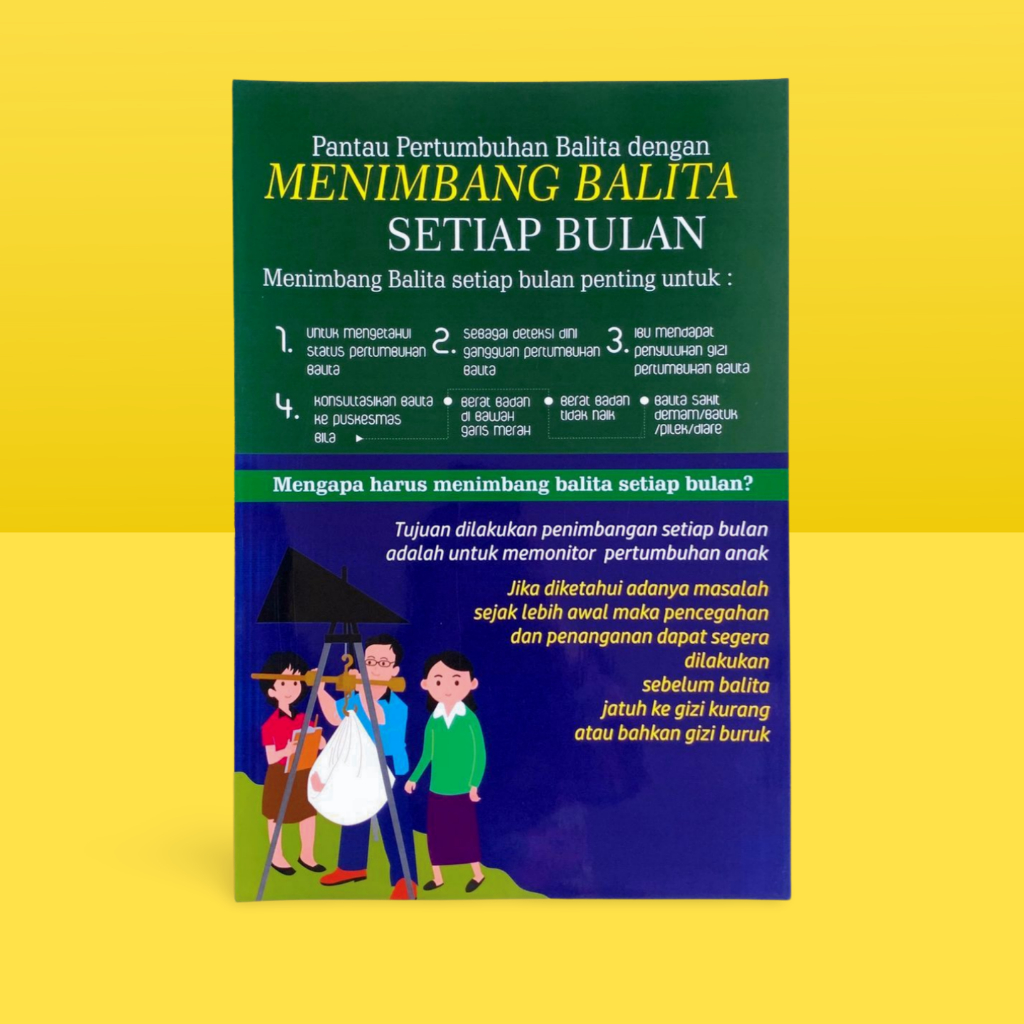 Jual Poster Kebidanan | Poster Menimbang Balita Setiap Bulan | Poster ...