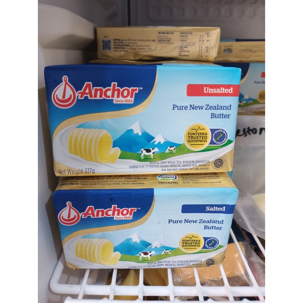 Jual Anchor Butter 200gr Salted / Unsalted (Instant) | Shopee Indonesia