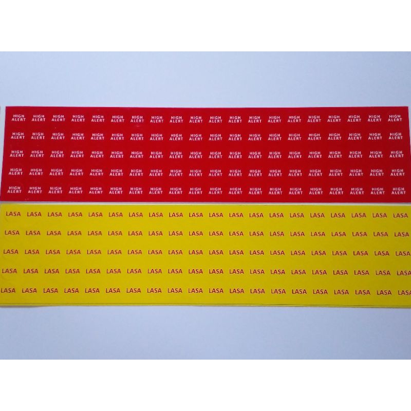 Jual stiker label lasa dan high alert bulat diameter 1.3 | Shopee Indonesia