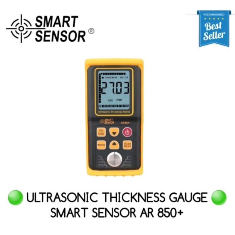 Jual Alat ukur ketebalan Plat Ultrasonic Thickness Gauge Smart Sensor AR 850+ | Shopee Indonesia