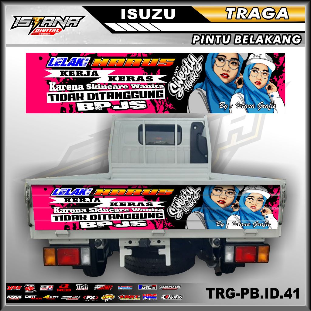 Jual Stiker Pintu Belakang Pick Up TRAGA - Sticker Variasi Pintu ...
