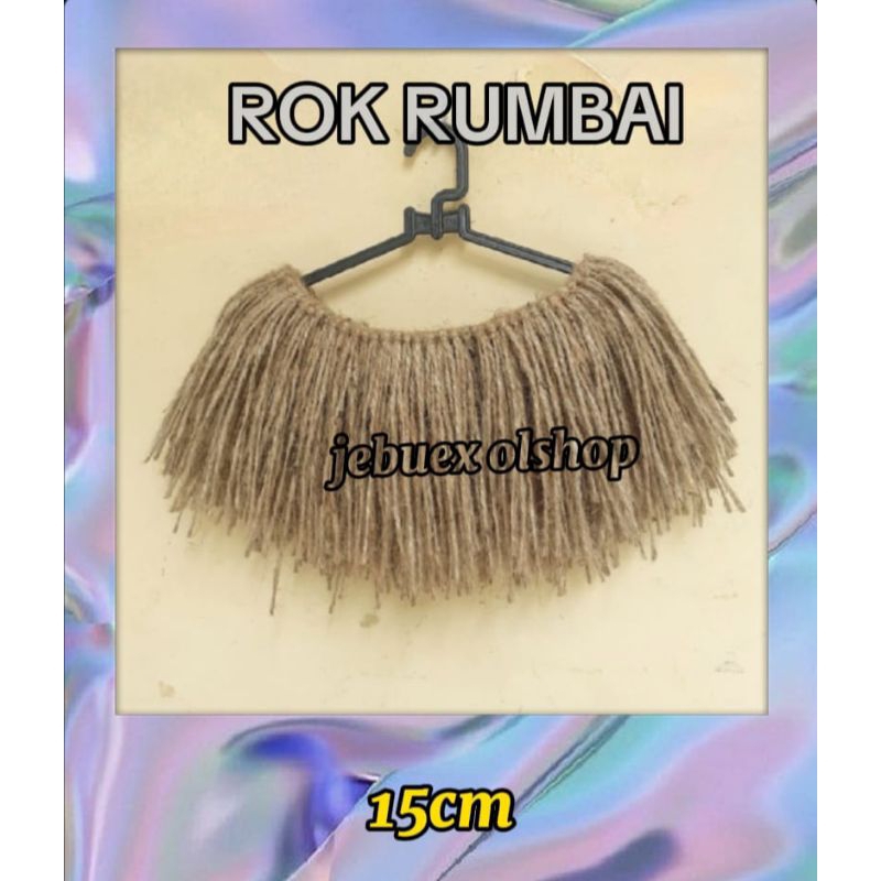 Jual ROK RUMBAI GONI KOSTUM TARI ADAT PAPUA KECIL 15cm mini size ...