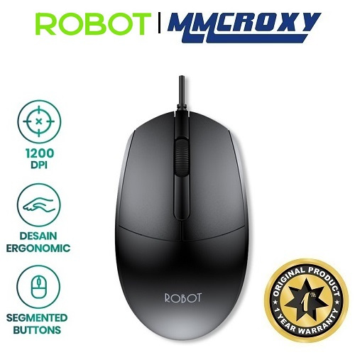 Jual Robot M102 Mouse Wired Business Office 1200DPI Mouse Kabel USB ...