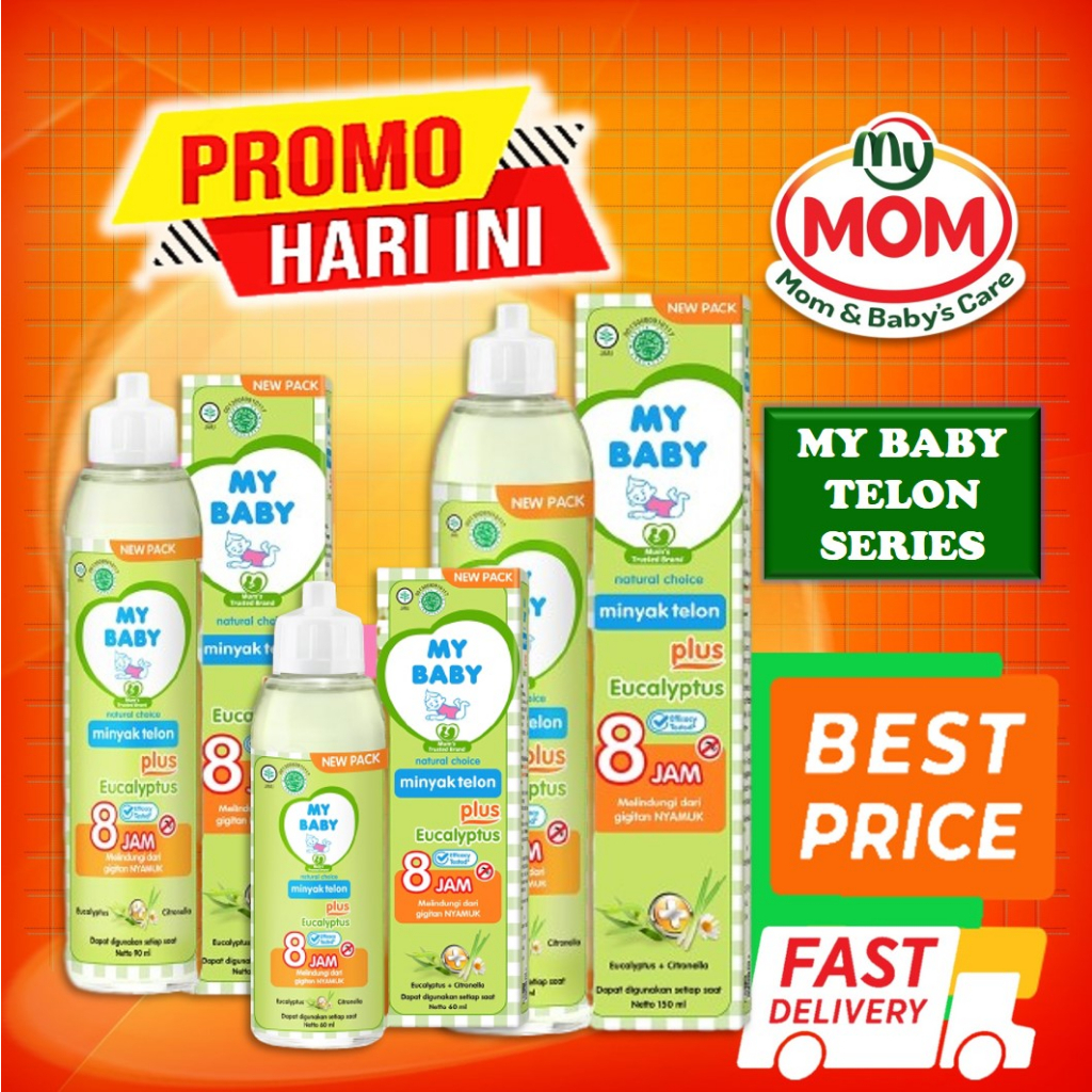 Jual My Baby Minyak Telon Plus Isi 30ml & 60ml & 90ml & 150ml - Mybaby ...