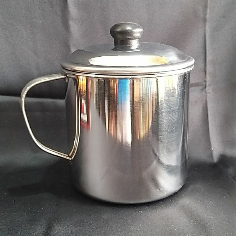 Jual Mug Stainless steel cangkir serbaguna kopi/teh/susu 12 cm = 1,5 ...