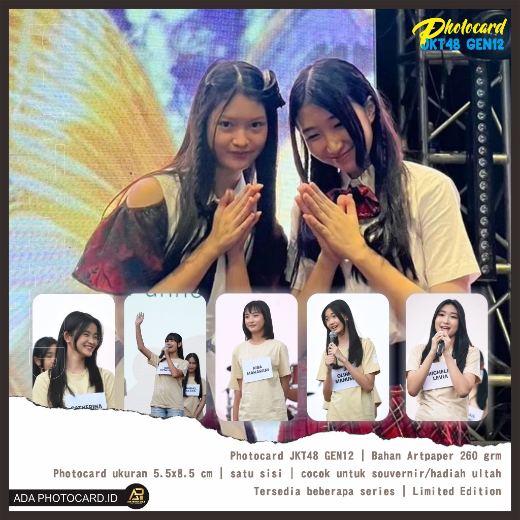 Jual Photocard JKT48 Gen 12 isi 100 Pcs (Bonus Stiker) Limited Edition ...
