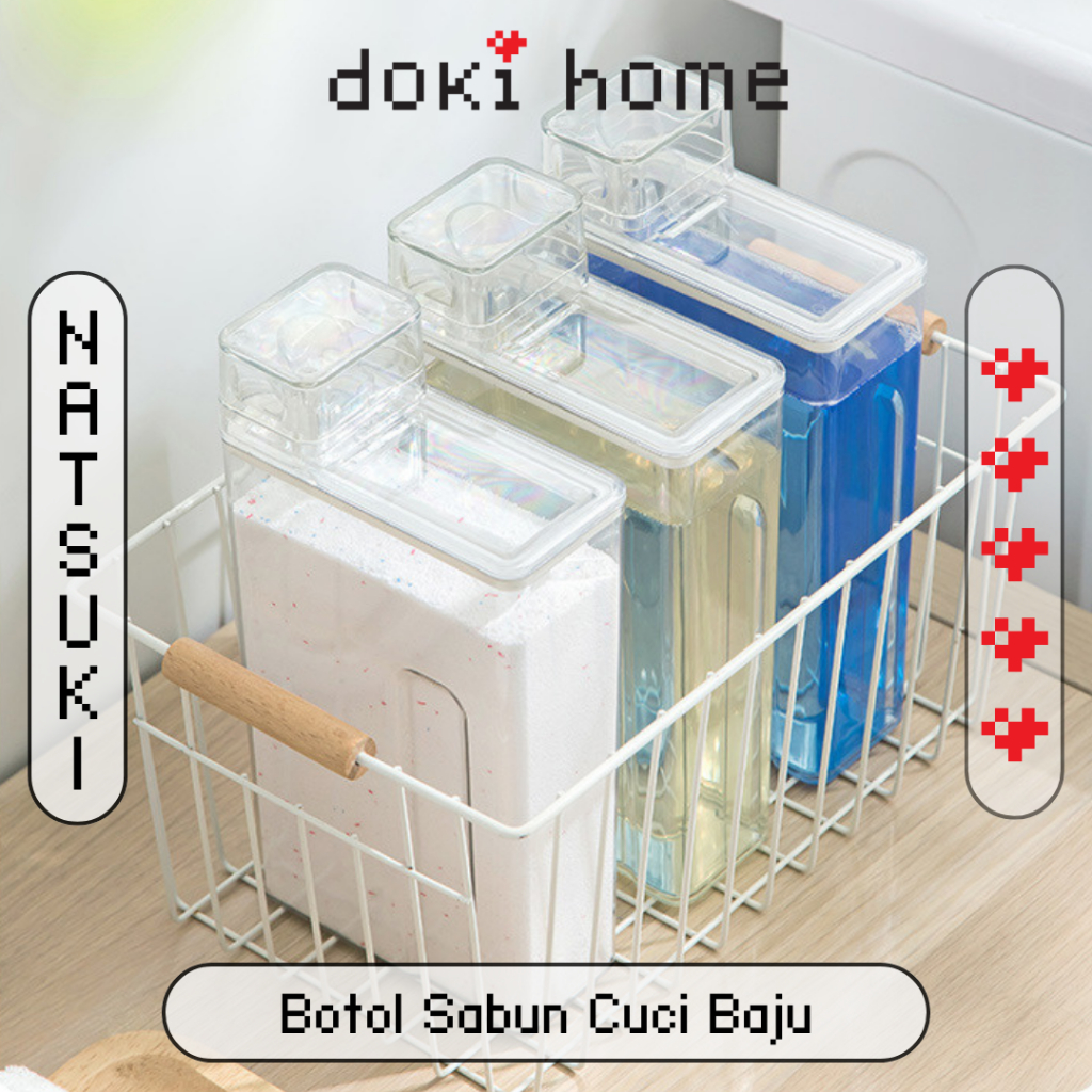 Jual |DOKI| NATSUKI Botol Tuang Laundry Transparan Dispenser Ditergen ...