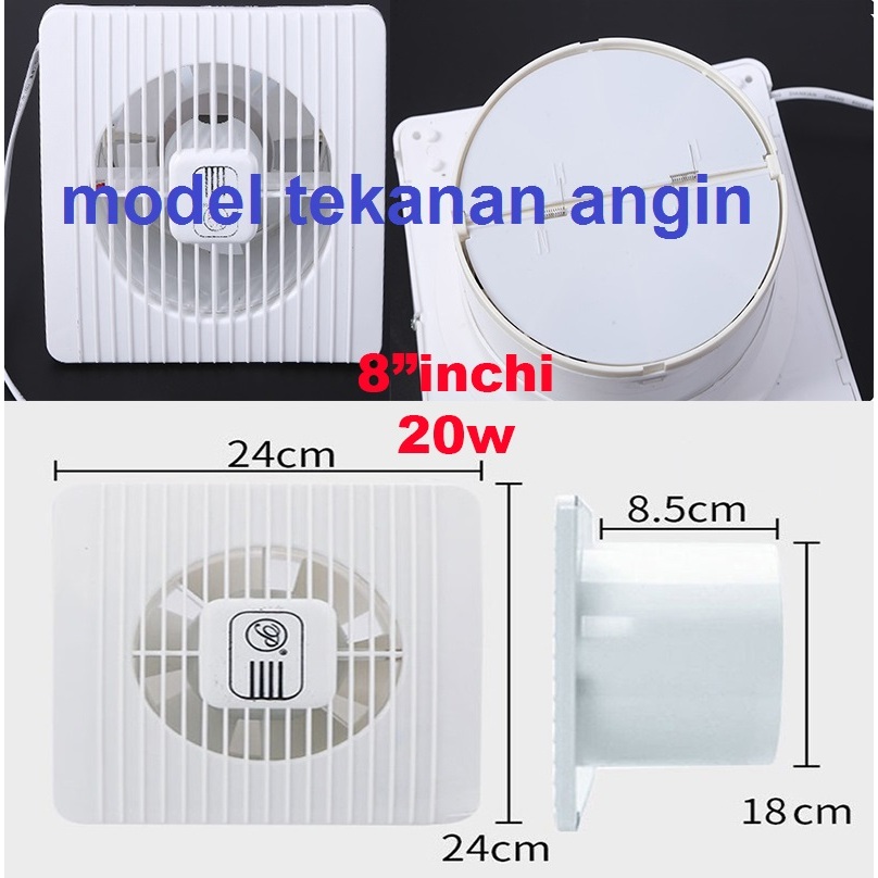 Jual exhaust fan kipas ventilasi kamar mandi dapur penghilang bau ...