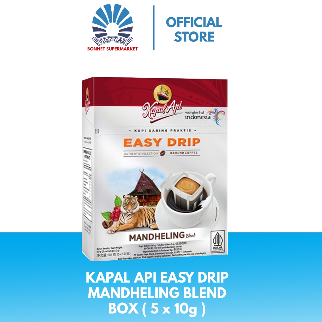 Jual KAPAL API Easy Drip Mandheling Blend Box (5 x 10 gr) | Shopee ...