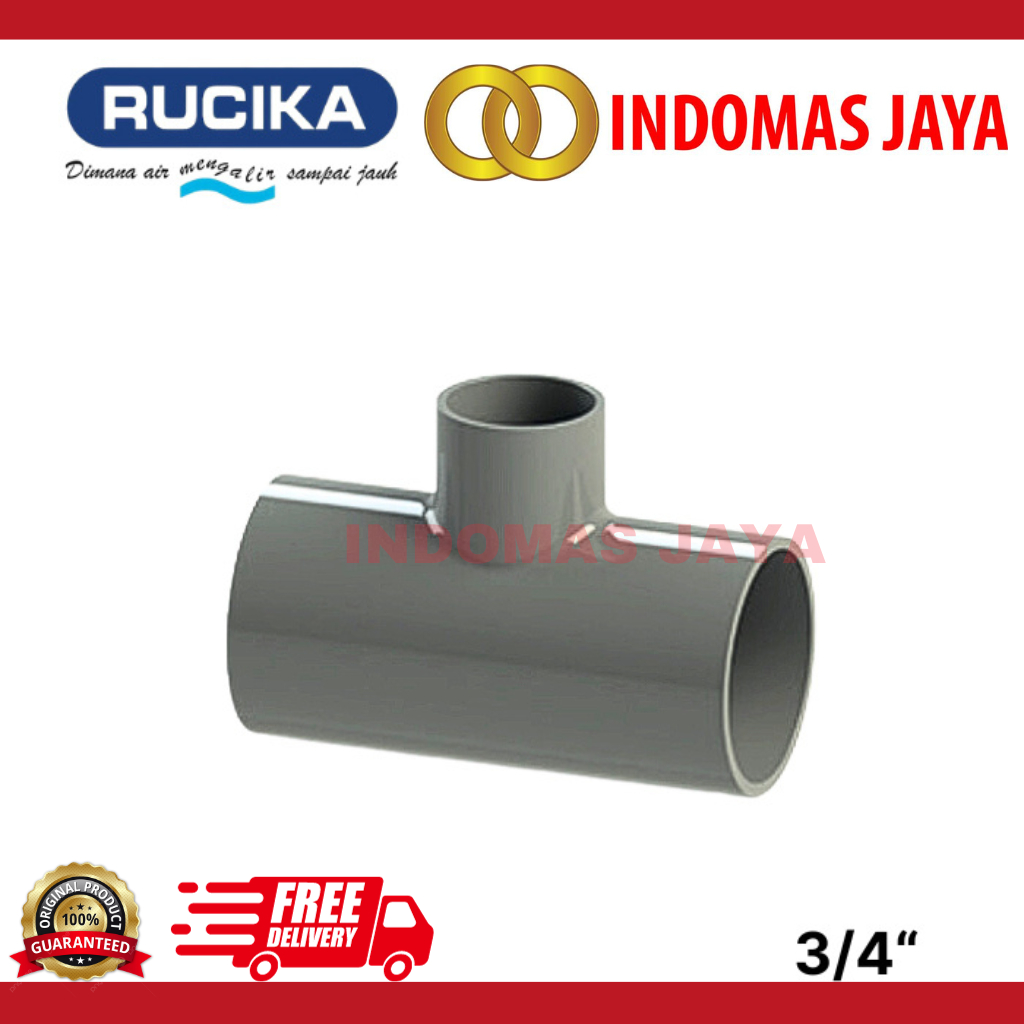 Jual TEE AW 3/4“ FITTING PIPA PVC MERK RUCIKA | T | Shopee Indonesia