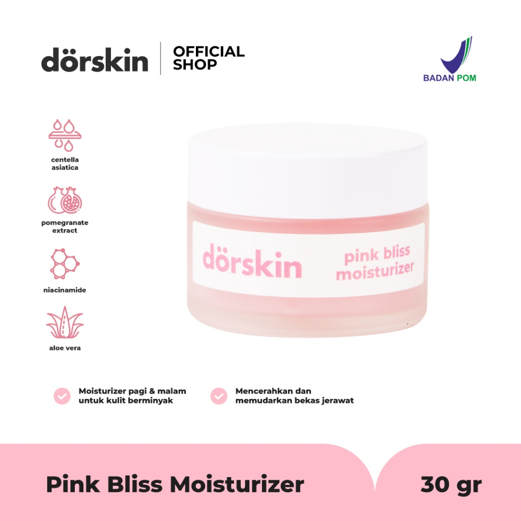 Jual Dorskin Pink Bliss Moisturizer Brightening 30gr - Pelembap ...