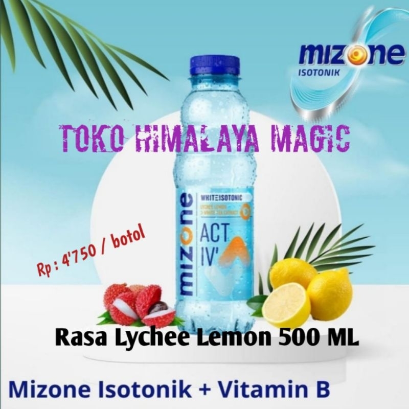Jual Mizone Lychee Lemon 1 Botol 500 ML | Shopee Indonesia