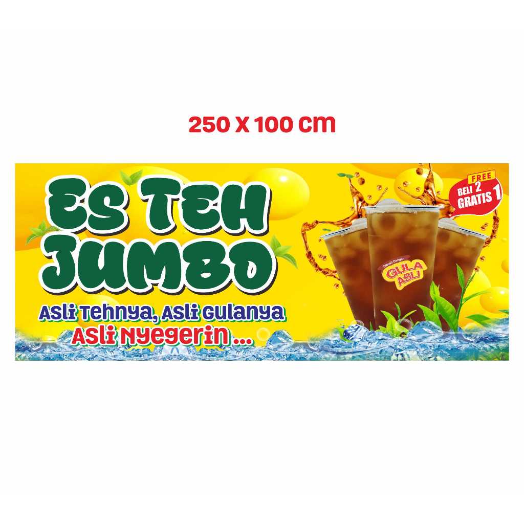 Jual SPANDUK ES TEH JUMBO, BANNER ES TEH JUMBO, ES TEH MANIS SEGAR ...