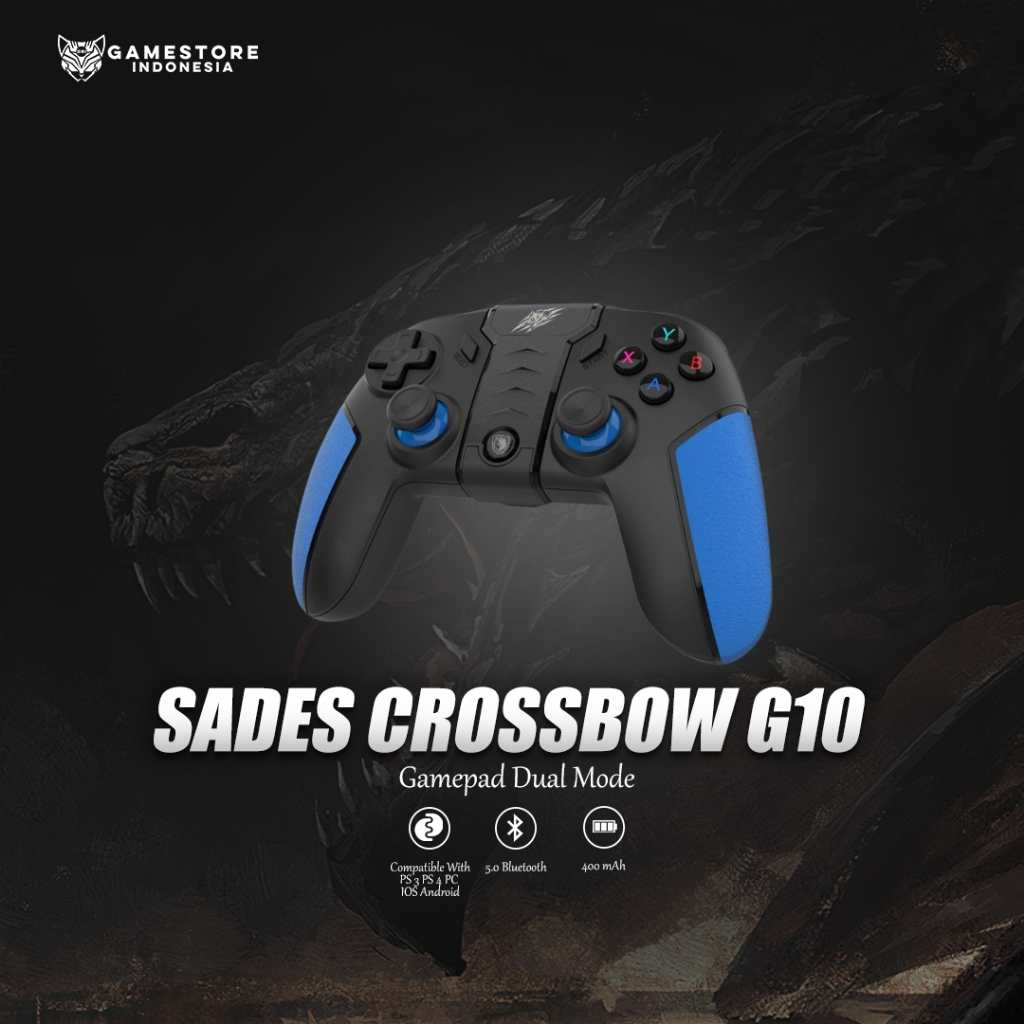 Jual Gamepad Dual Mode with Holder SADES CROSSBOW G10 | Shopee Indonesia