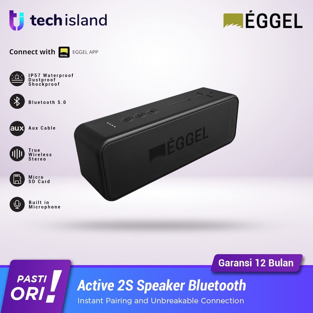 Jual Eggel Active 2S Waterproof Action Portable Bluetooth Speaker TWS ...
