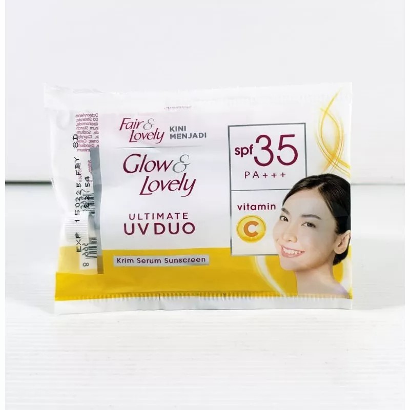 Jual Fair & Lovely Glow & Lovely Serum 1 Sachet Sunscreen Ultimate UV ...