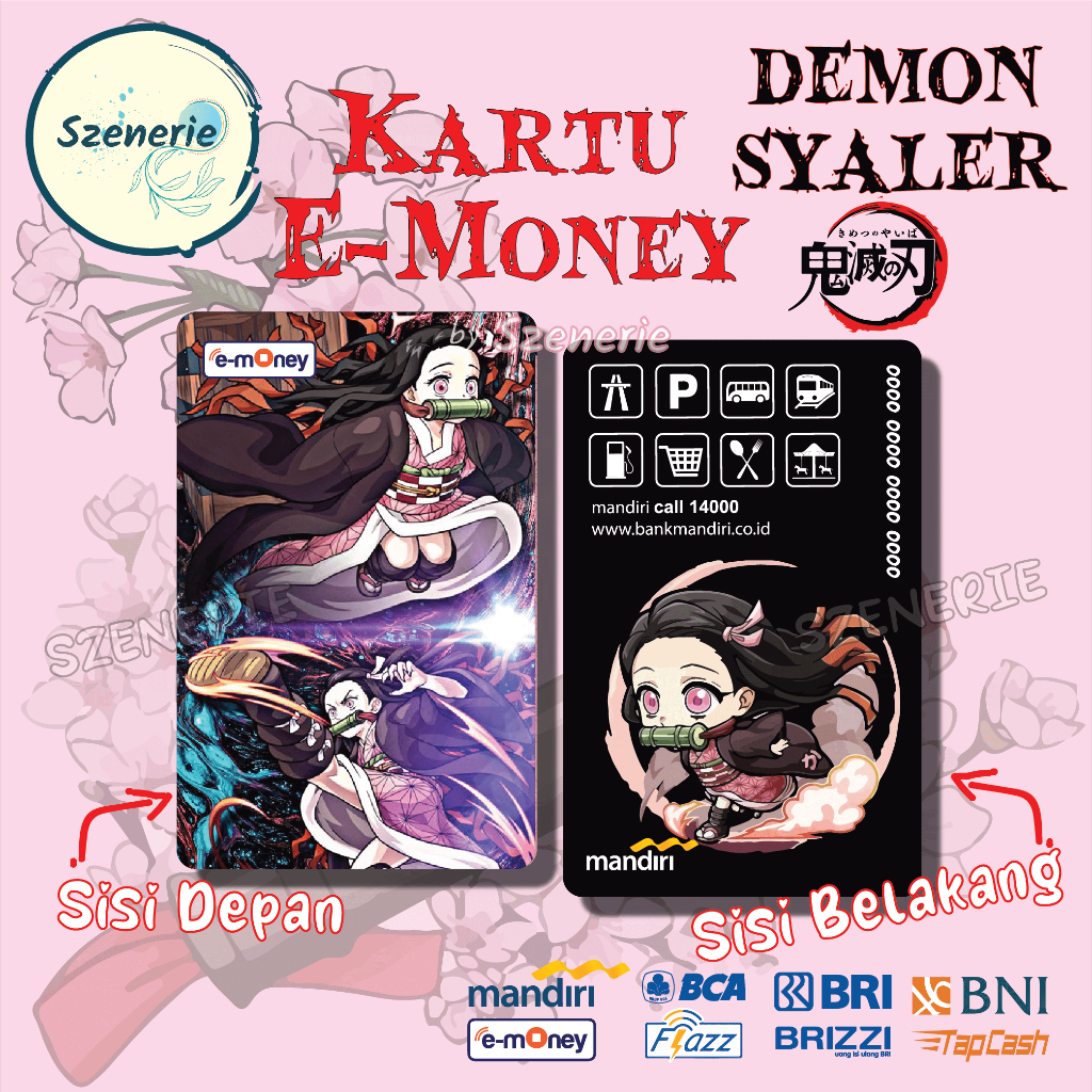 Jual Emoney Nezuko Kamado Demon Slayer Flazz gen 2 Kartu E-money ...