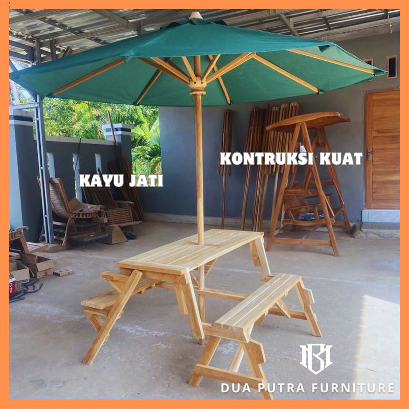 Jual set meja mejik outdoor, meja lipat payung taman, payung cafe ...